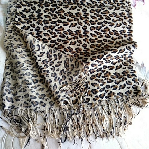 Accessories | Leopard Print Shawl | Poshmark